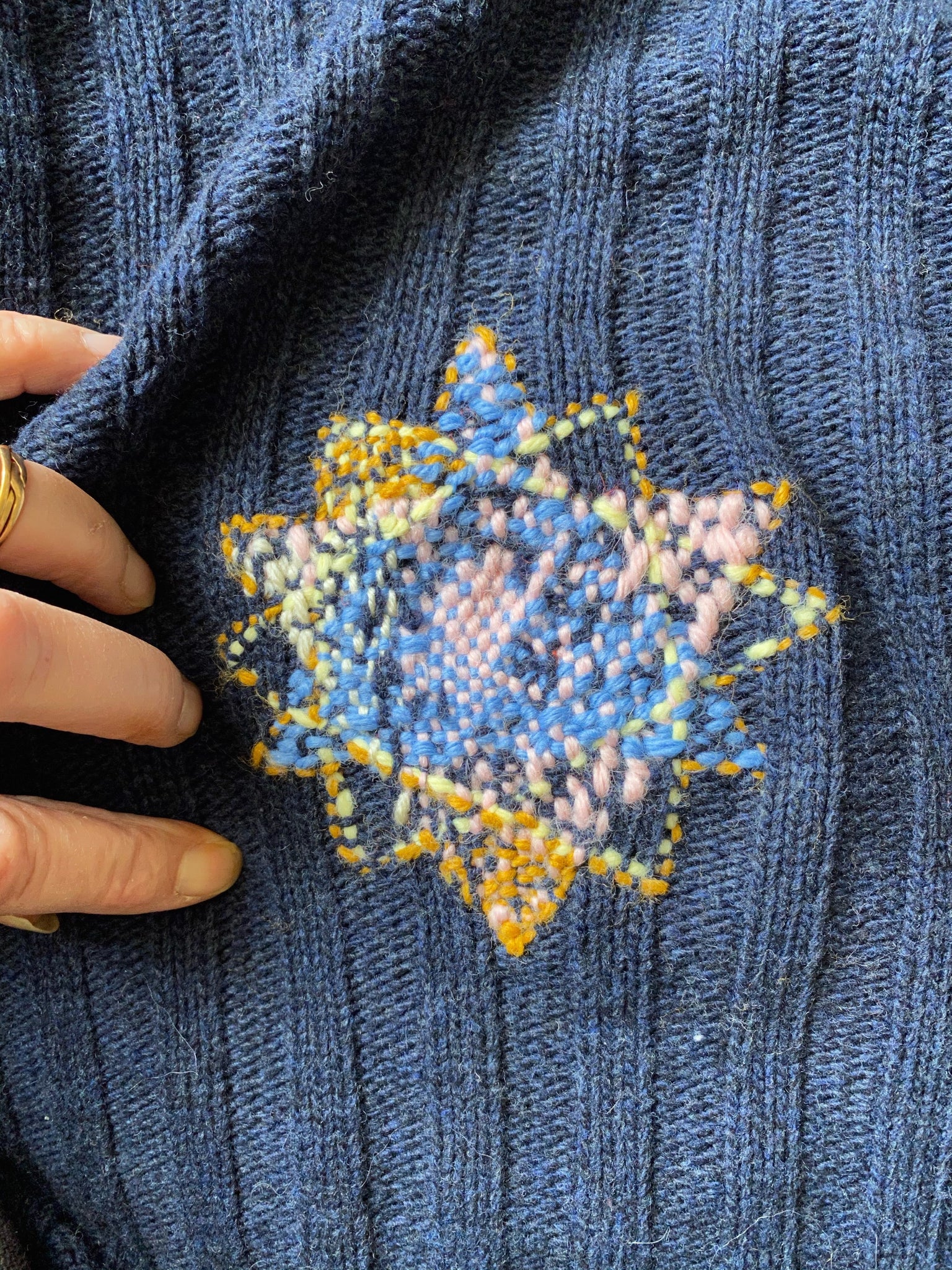 Messy Lace Appliqué - visiblemending